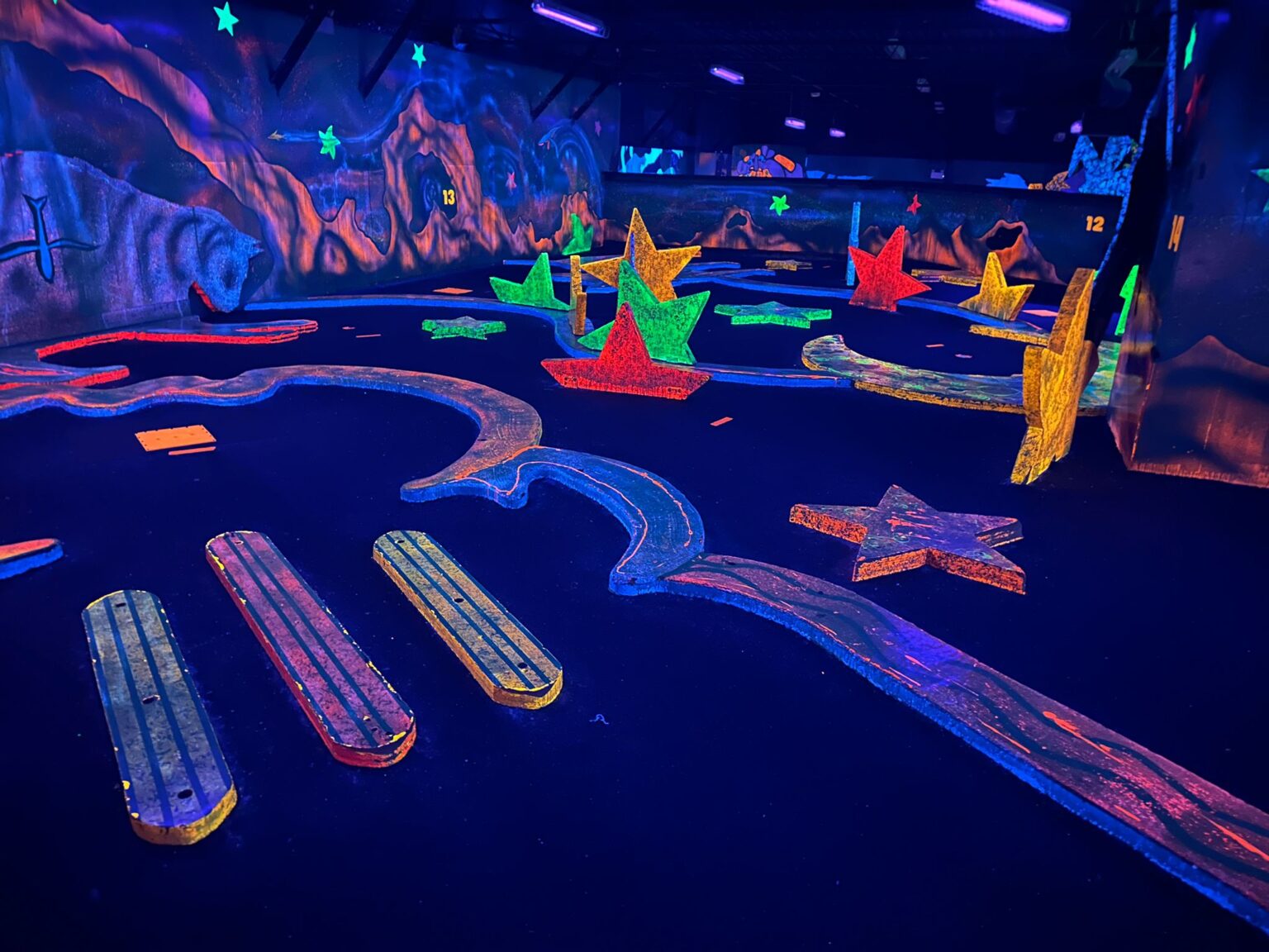 Glow In The Dark Mini Golf